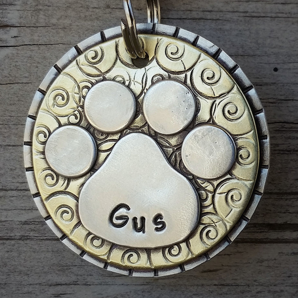 Metal Paw Print Tag – doggonetags